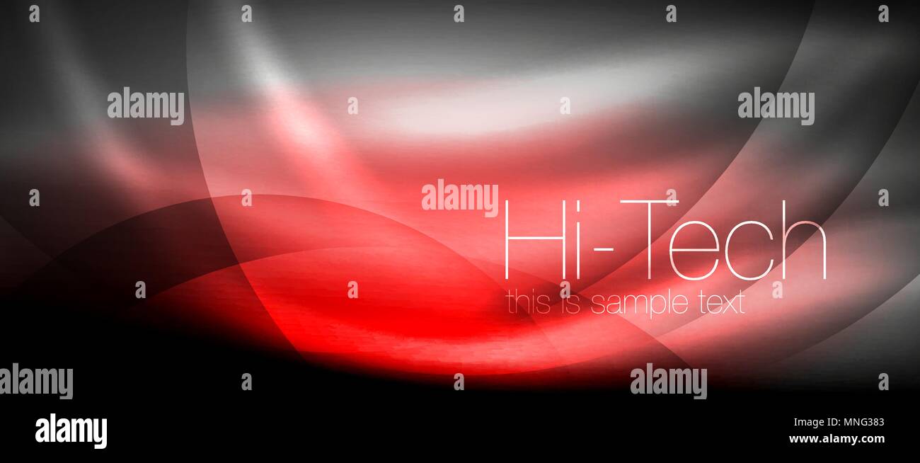 Glossy light effect neon glowing waves, shiny lights. Glossy light ...
