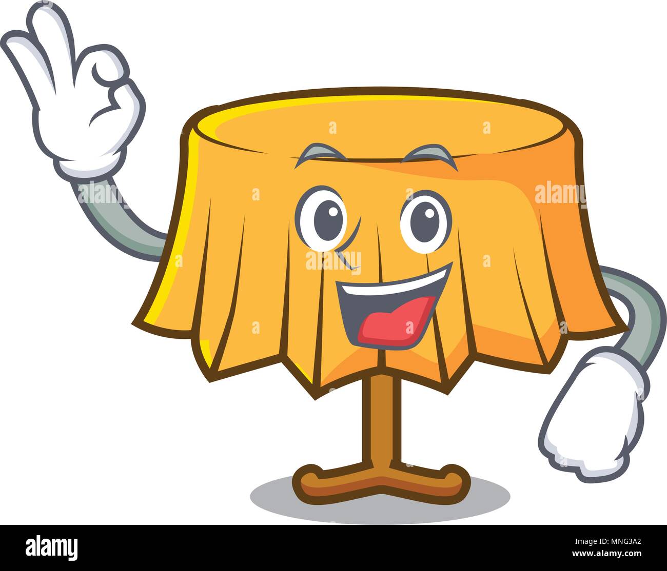 Okay table cloth character cartoon Stock Vector Image & Art - Alamy