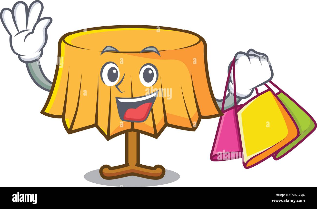 Shopping table cloth character cartoon Stock Vector Image & Art - Alamy