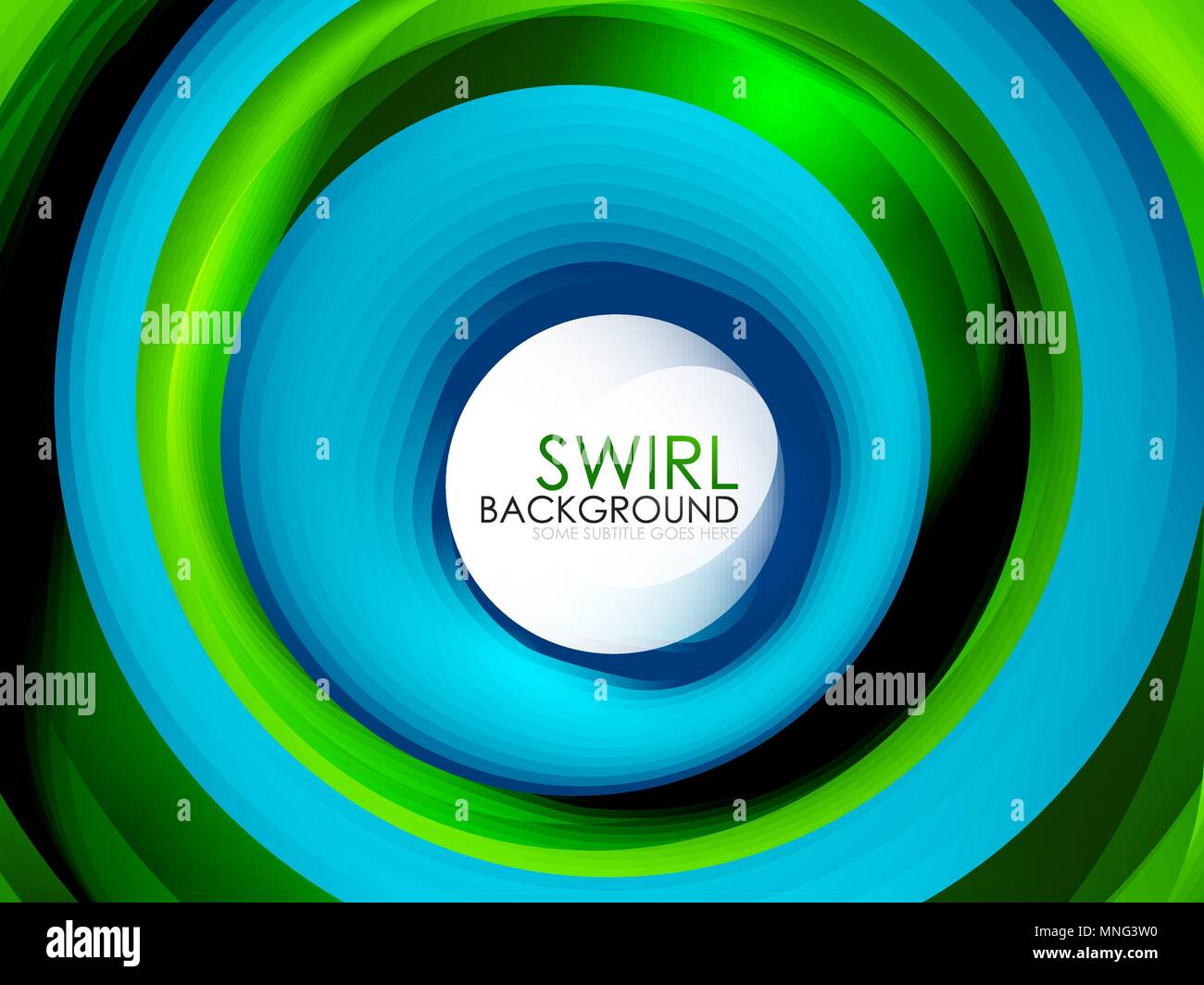 Spiral swirl flowing lines 3d vector abstract digital motion background ...