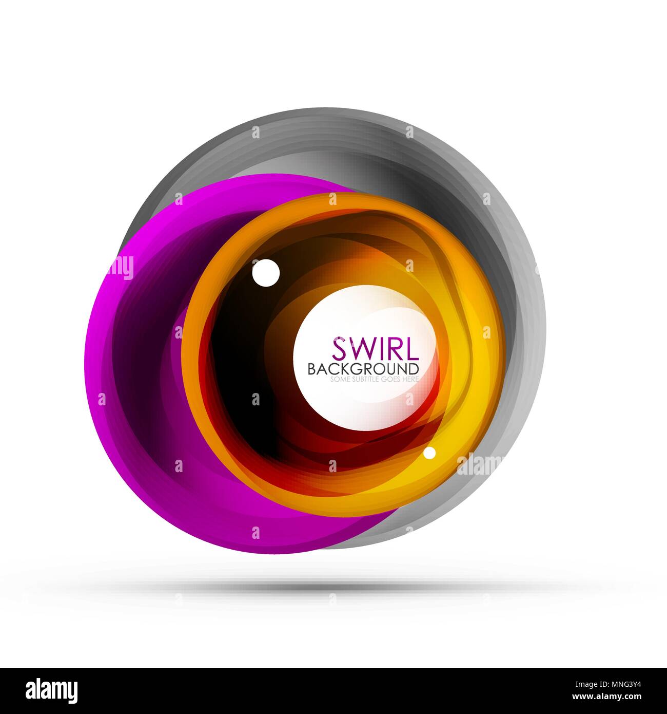 Spiral swirl flowing lines 3d vector abstract digital motion background ...