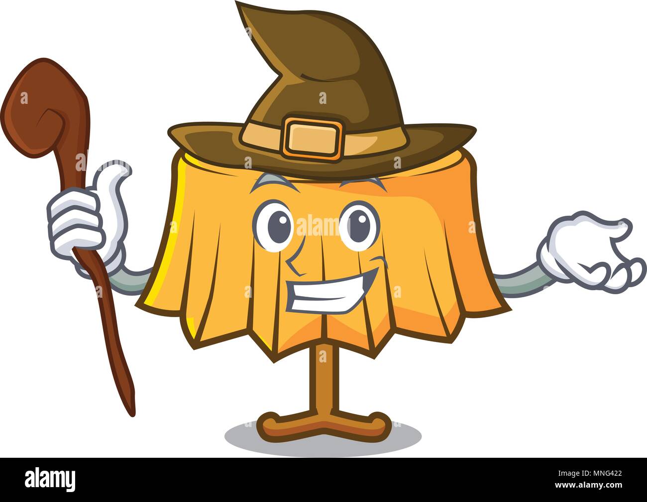 Witch table cloth mascot cartoon Stock Vector Image & Art - Alamy