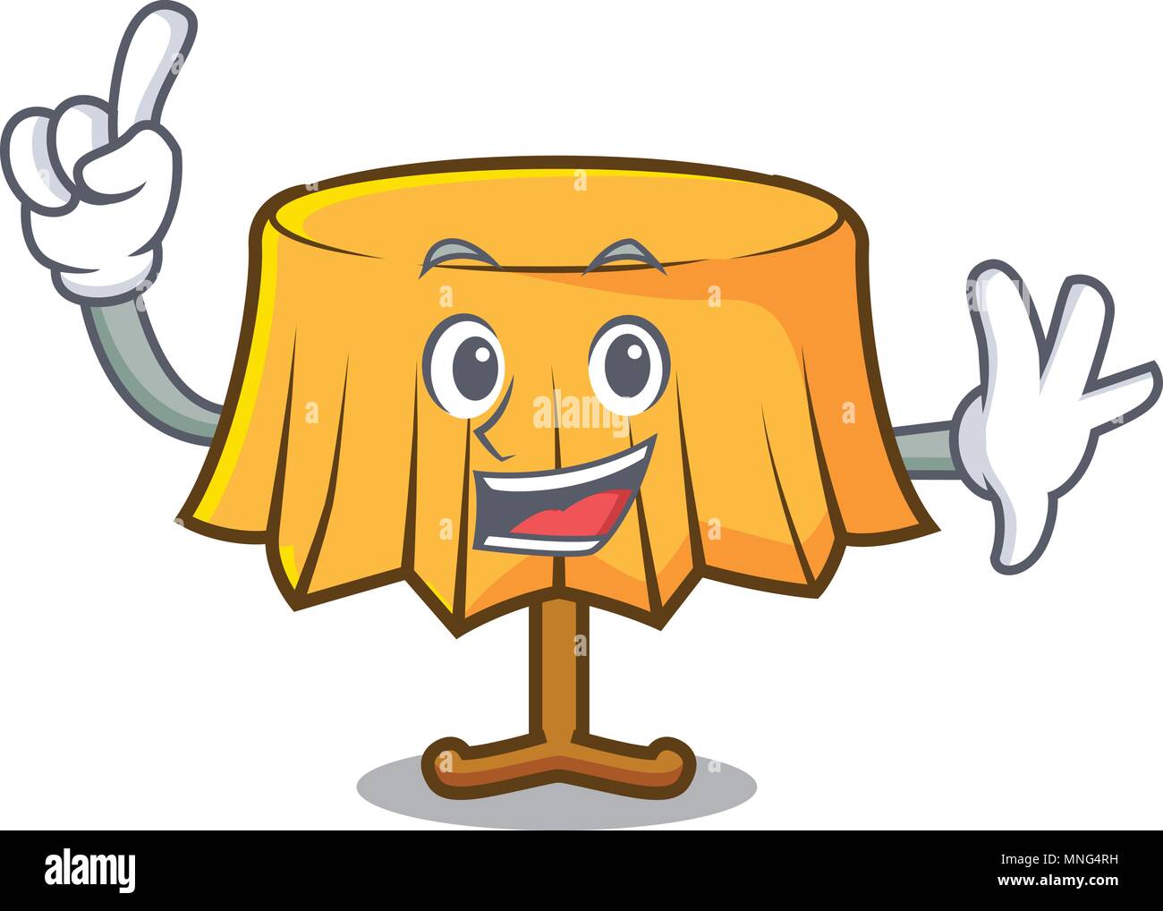 Finger table cloth mascot cartoon Stock Vector Image & Art - Alamy