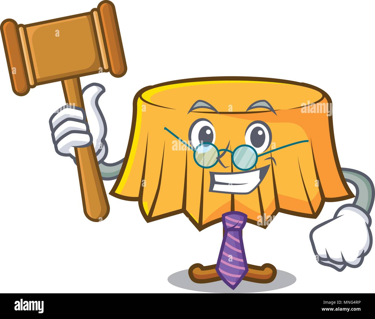 Judge table cloth mascot cartoon Stock Vector Image & Art - Alamy