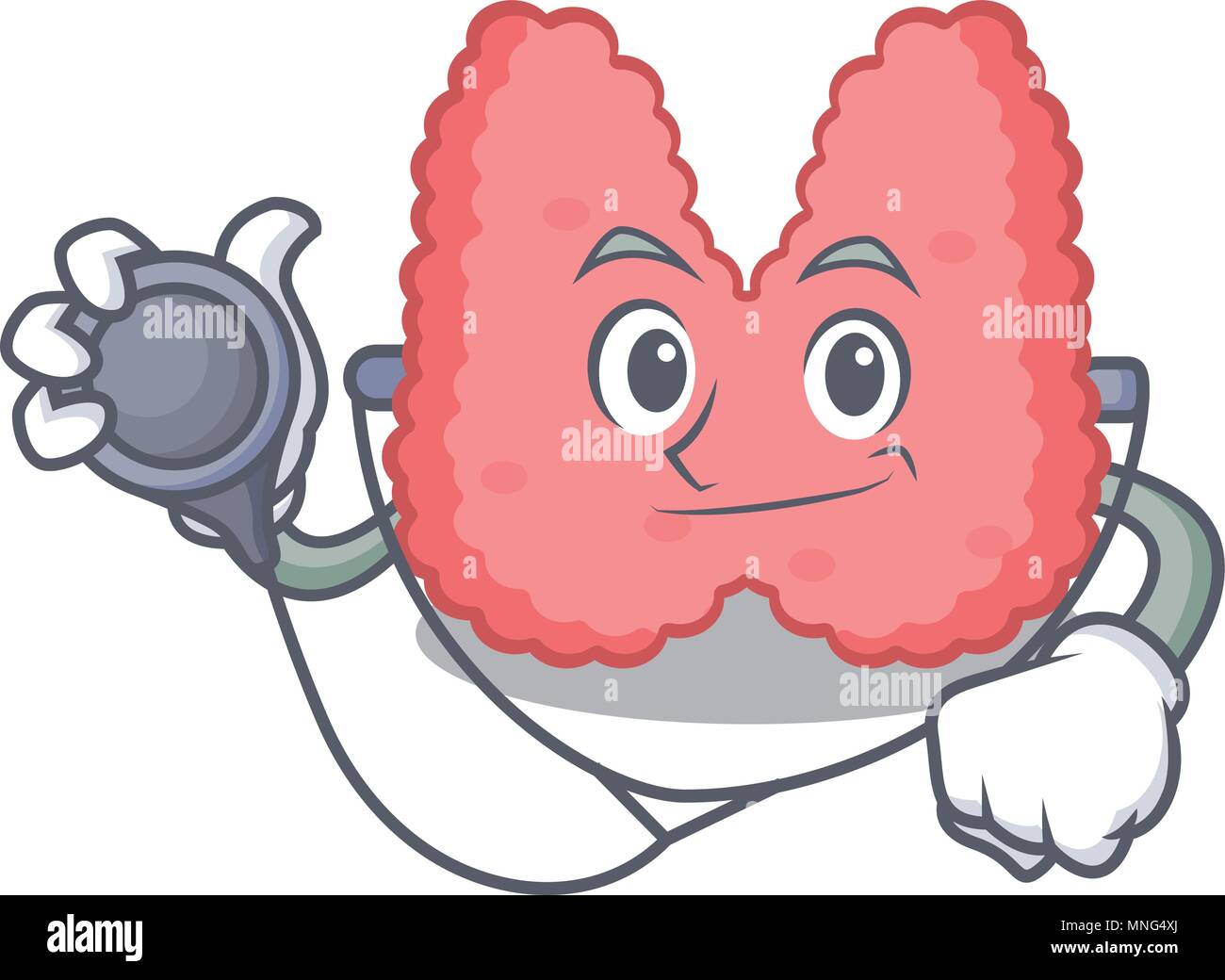 Doctor thyroid character cartoon style Stock Vector Image & Art - Alamy