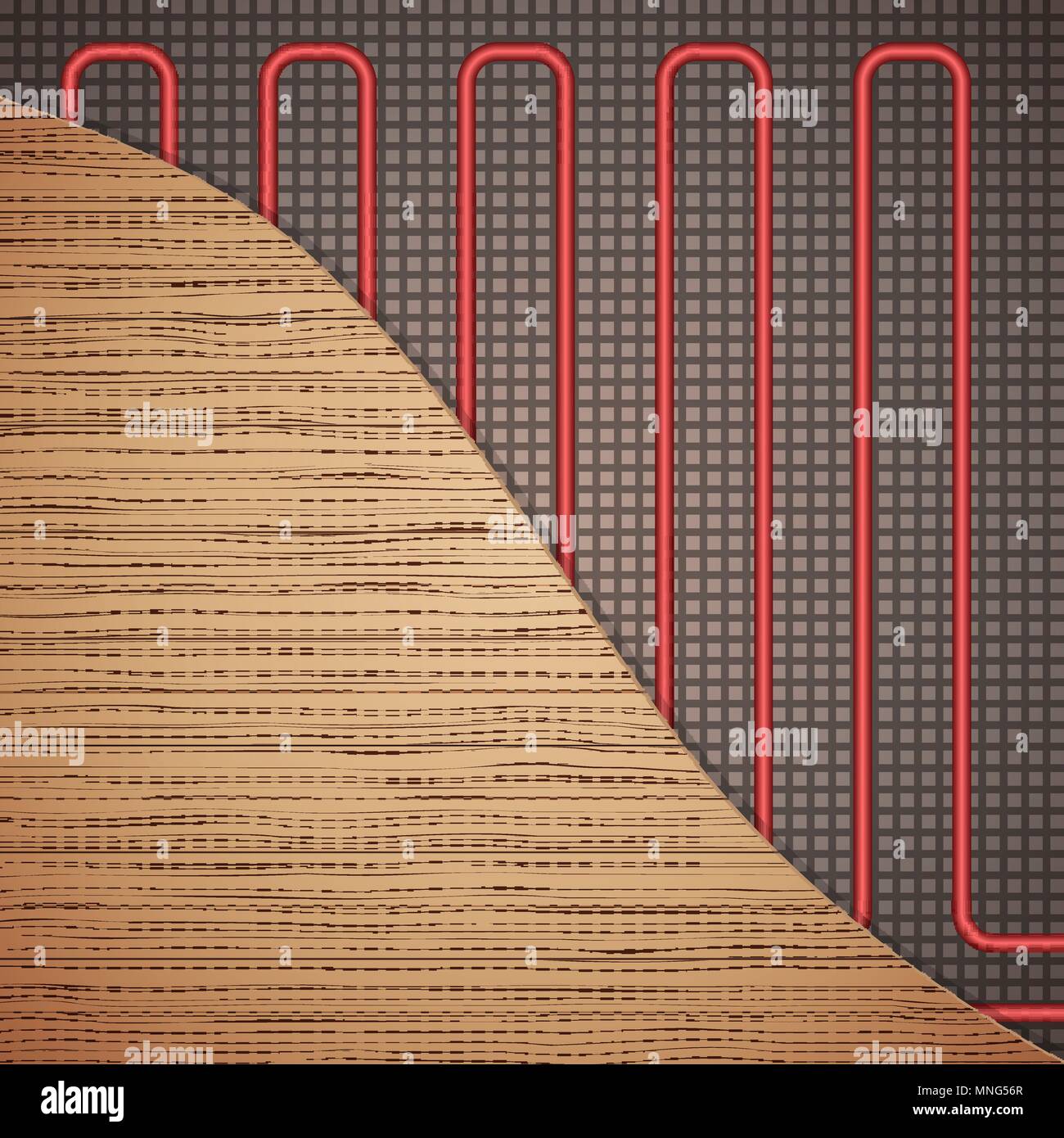 Underfloor heating system Stock Vector Image & Art - Alamy