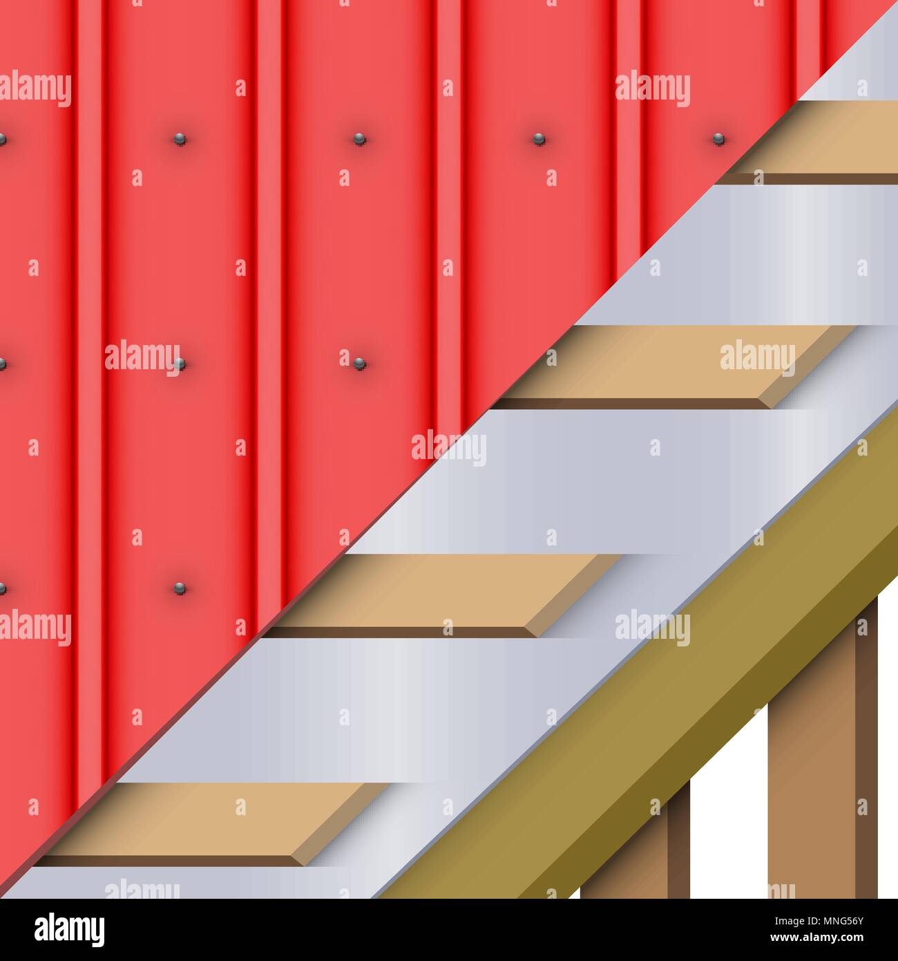 Red roofing Stock Vector Images - Alamy