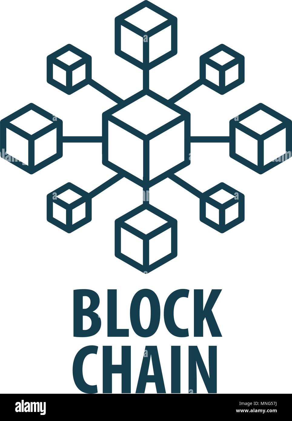 Vector logo blockchain Stock Vector Image & Art - Alamy