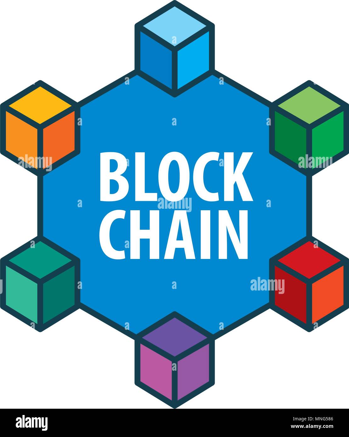 Vector logo blockchain Stock Vector Image & Art - Alamy