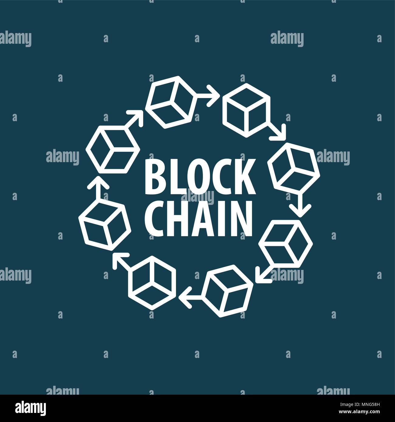 Vector logo blockchain Stock Vector Image & Art - Alamy