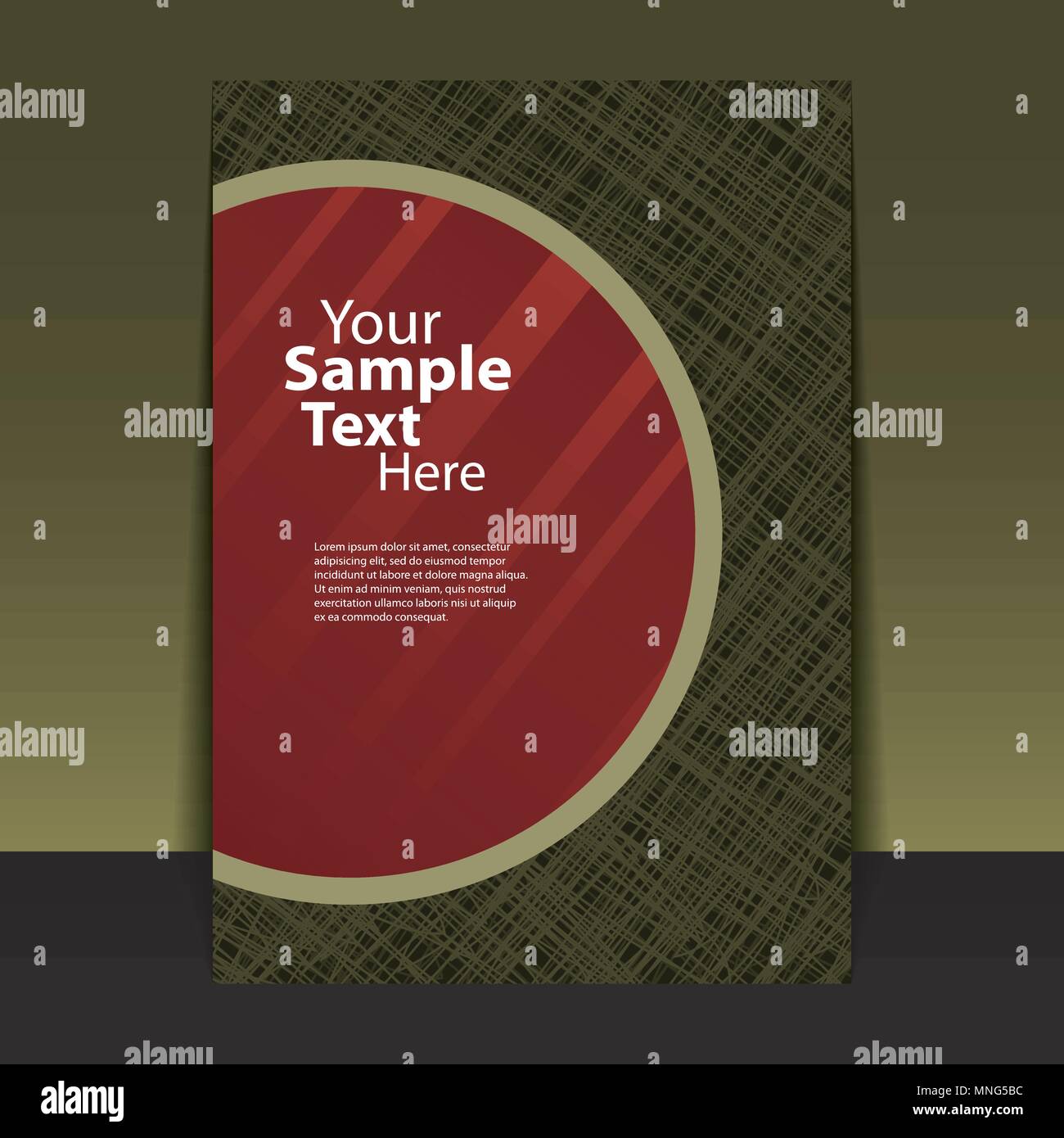 Brown Abstract Flyer or Cover Design in Editable Vector Format Stock ...
