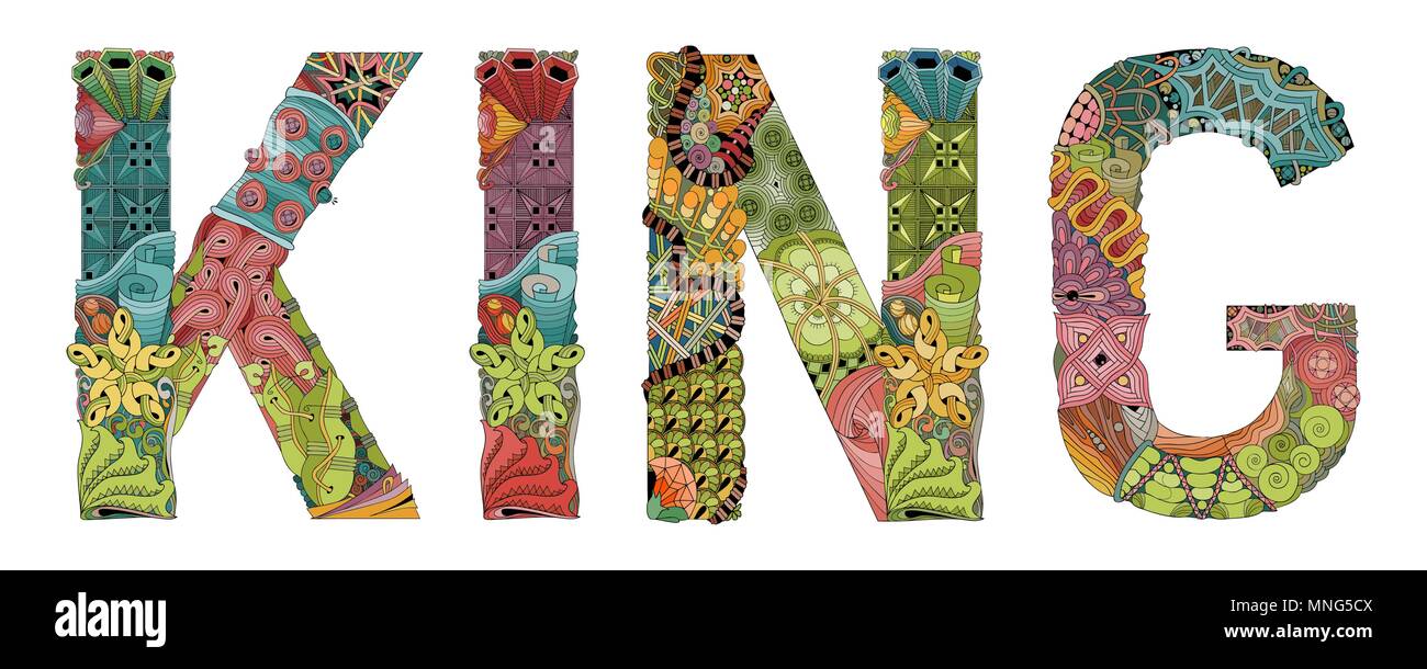 The Word King In Different Fonts