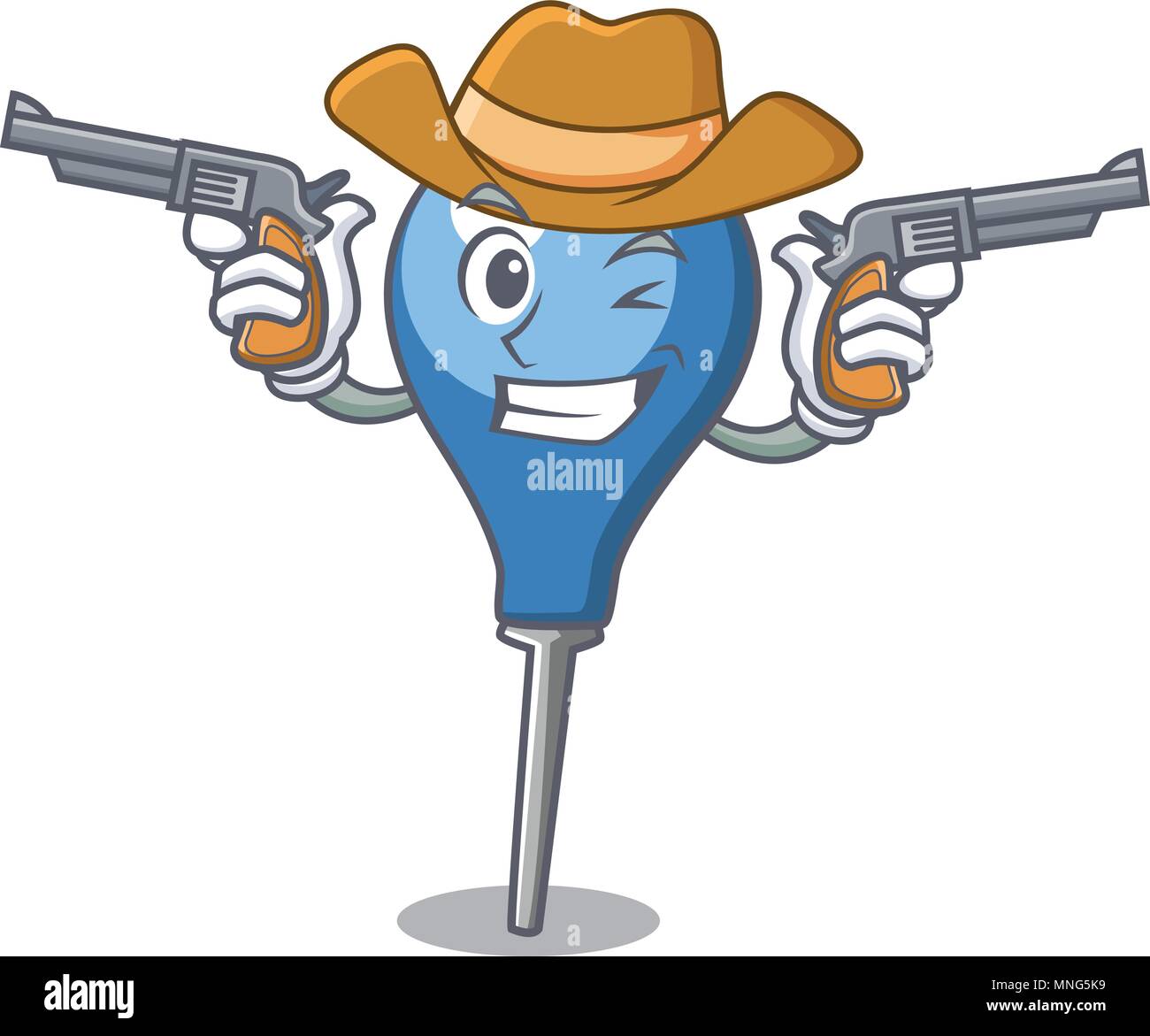 Cowboy clyster character cartoon style Stock Vector Image & Art - Alamy