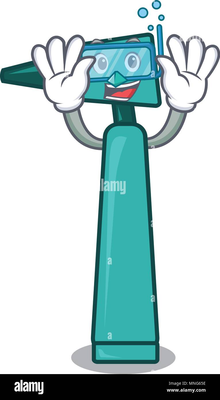 Diving otoscope character cartoon style Stock Vector Image & Art - Alamy