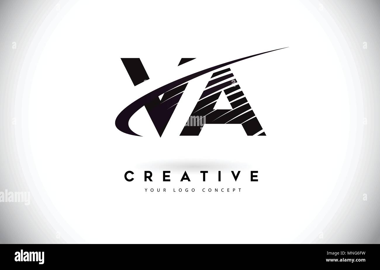 Va logo design Stock Vector Images - Alamy