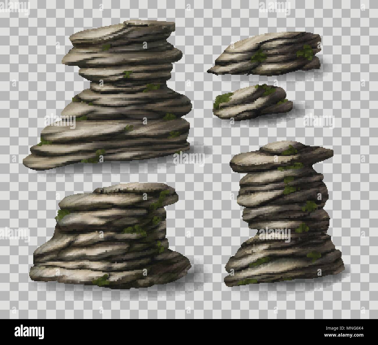 Rock stones collection Stock Vector Image & Art - Alamy