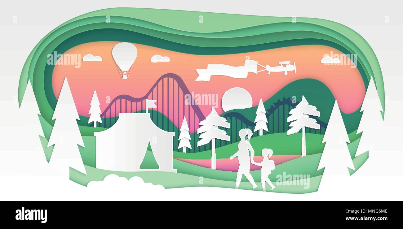 White paper cut people Stock Vector Images - Alamy