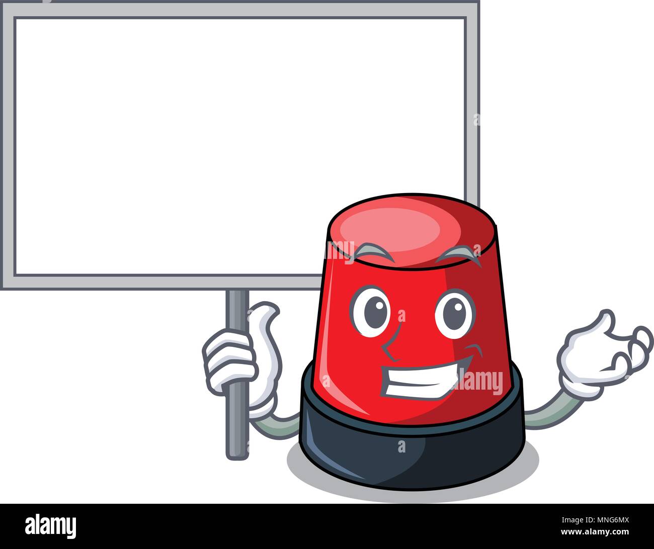 Bring board sirine character cartoon style vector illustration Stock ...