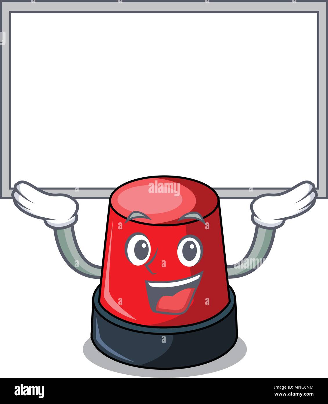 Up board sirine character cartoon style vector illustration Stock ...