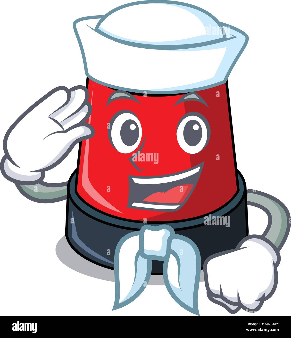 Sailor sirine character cartoon style vector illustration Stock Vector ...