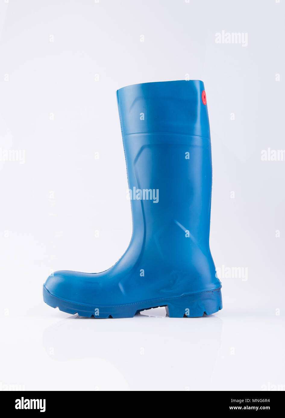 shoe or blue color rubber boots on a background Stock Photo - Alamy