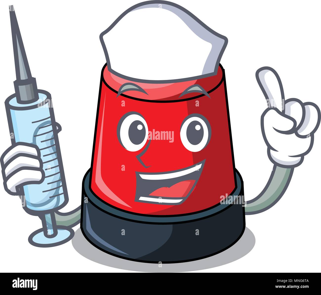 Nurse sirine character cartoon style vector illustration Stock Vector ...