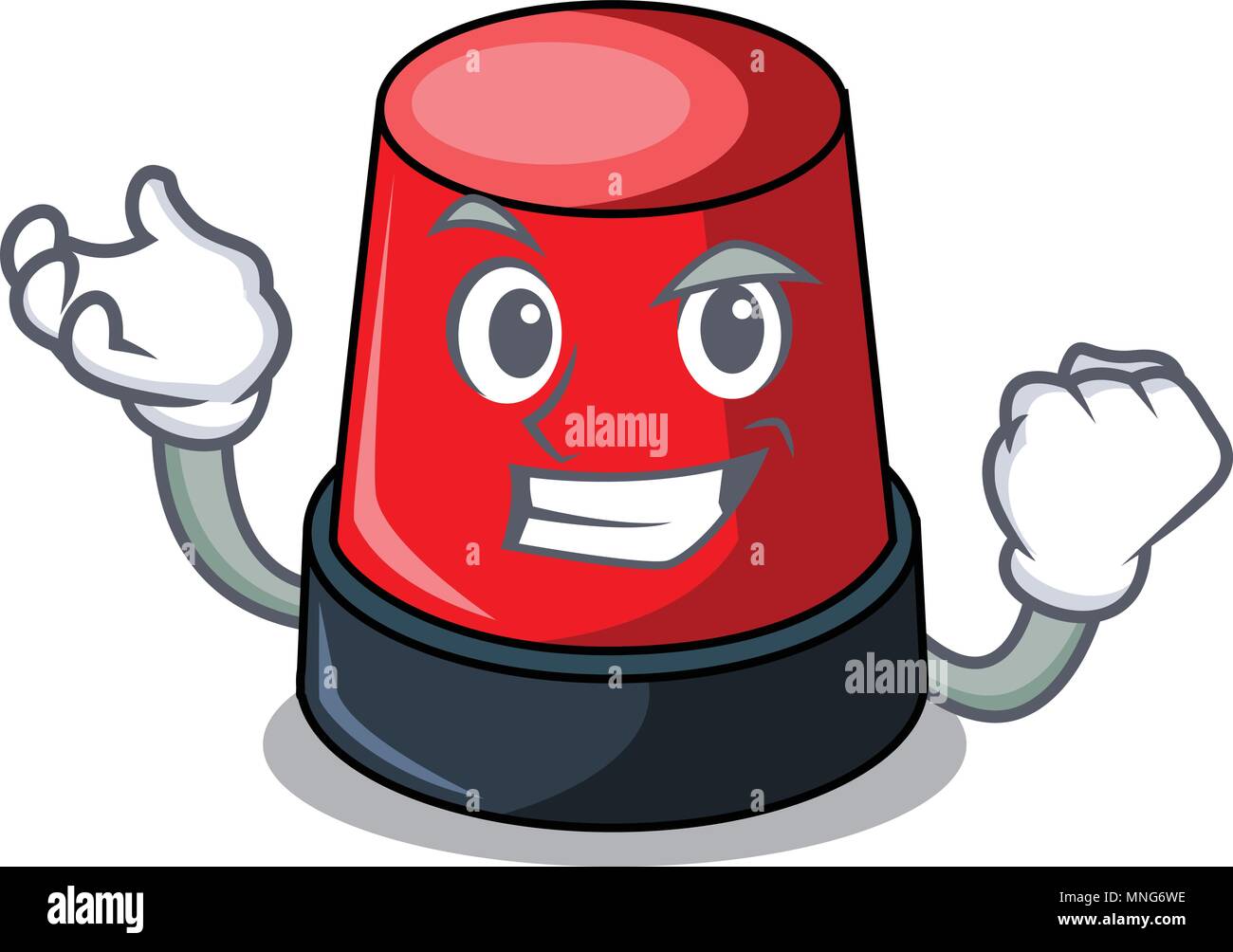 Successful sirine character cartoon style vector illustration Stock ...