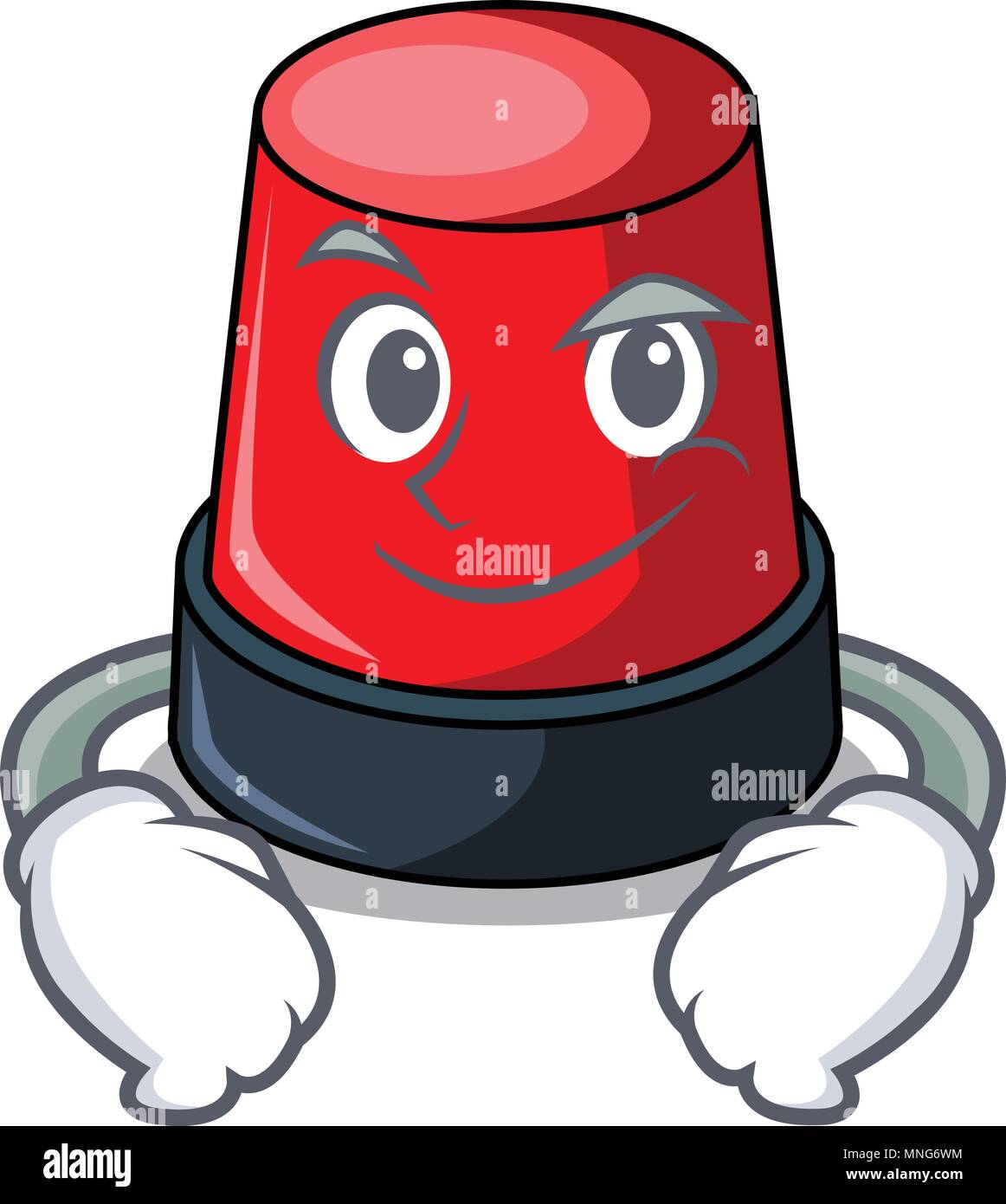 Smirking sirine character cartoon style vector illustration Stock ...