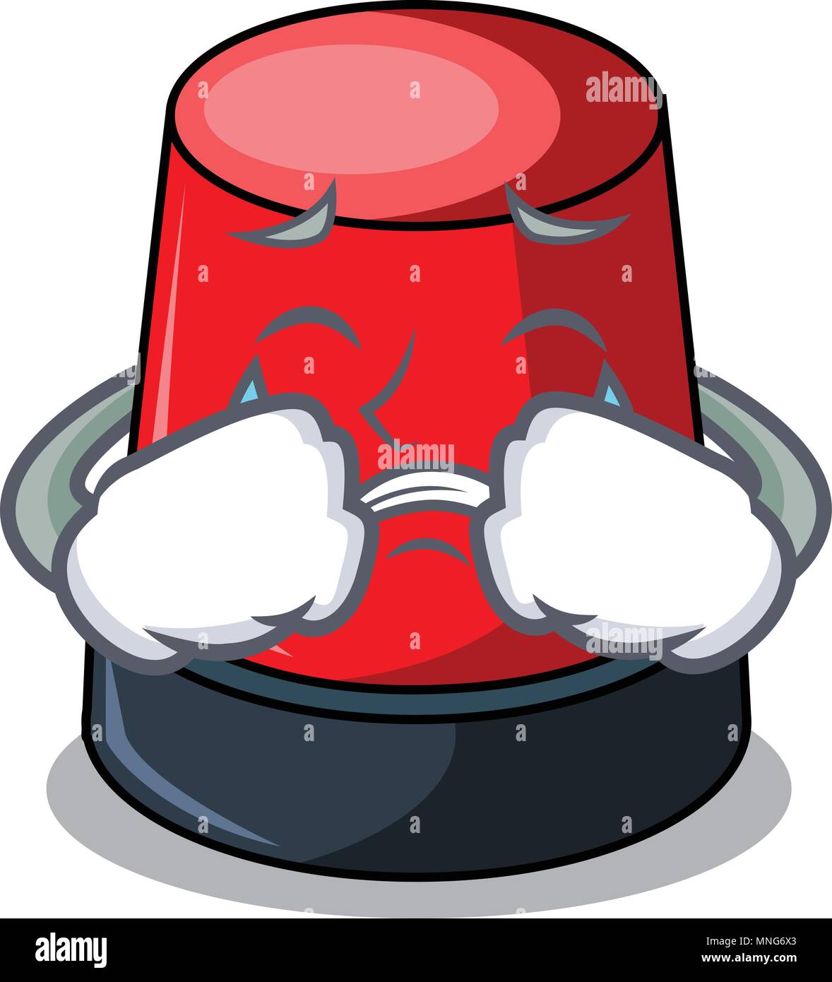 Crying sirine mascot cartoon style vector illustration Stock Vector ...