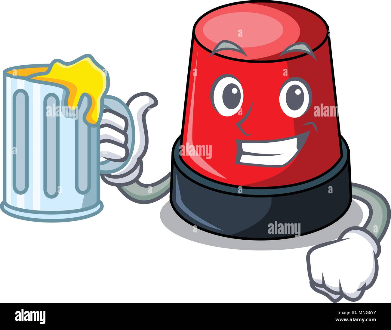 With juice sirine mascot cartoon style vector illustration Stock Vector ...