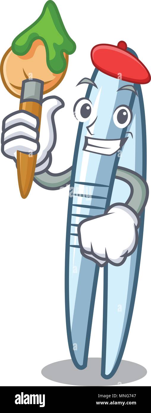 Artist tweezers character cartoon style Stock Vector Image & Art - Alamy