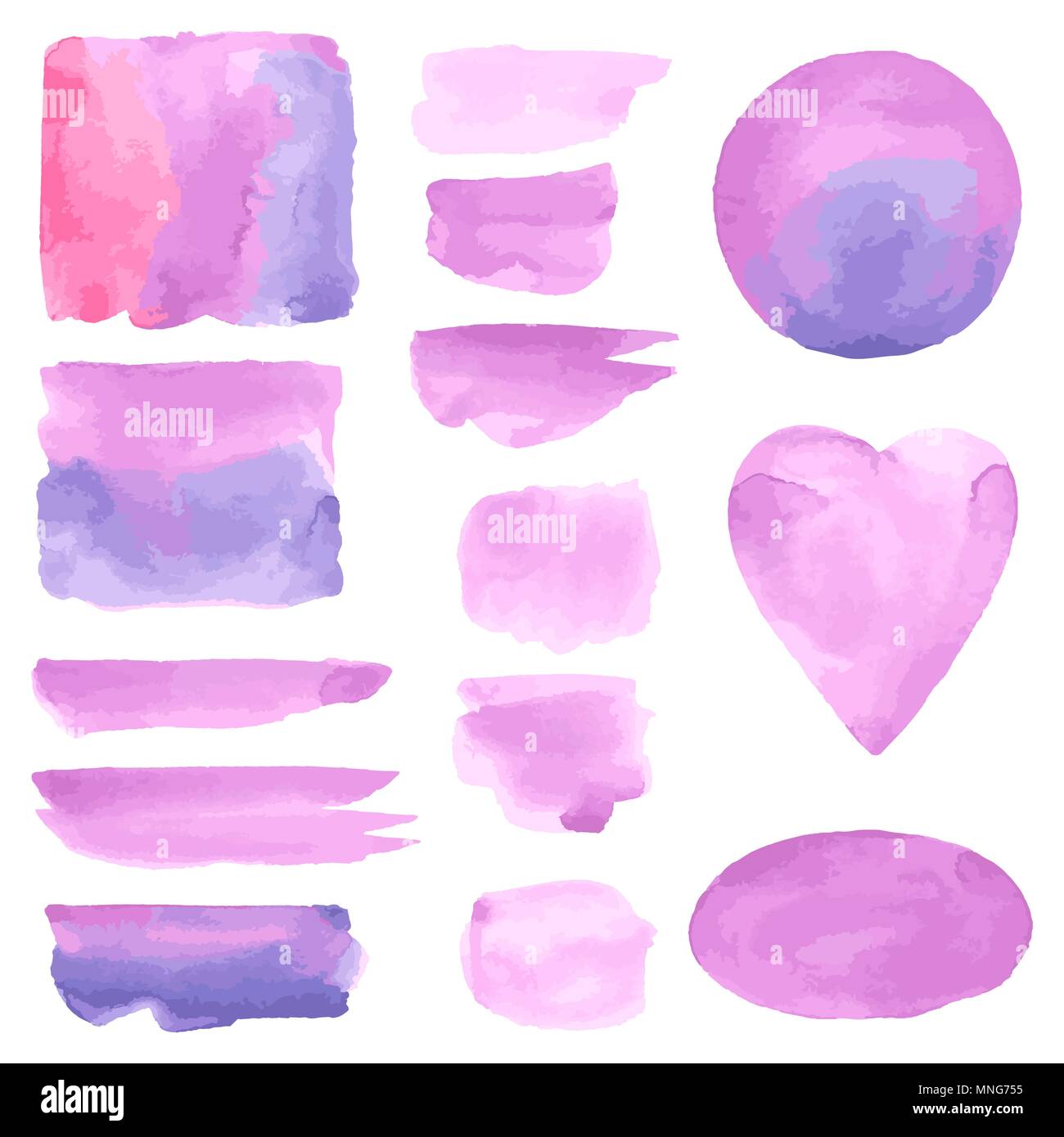 Abstract lilac watercolor hand Stock Vector Images - Alamy