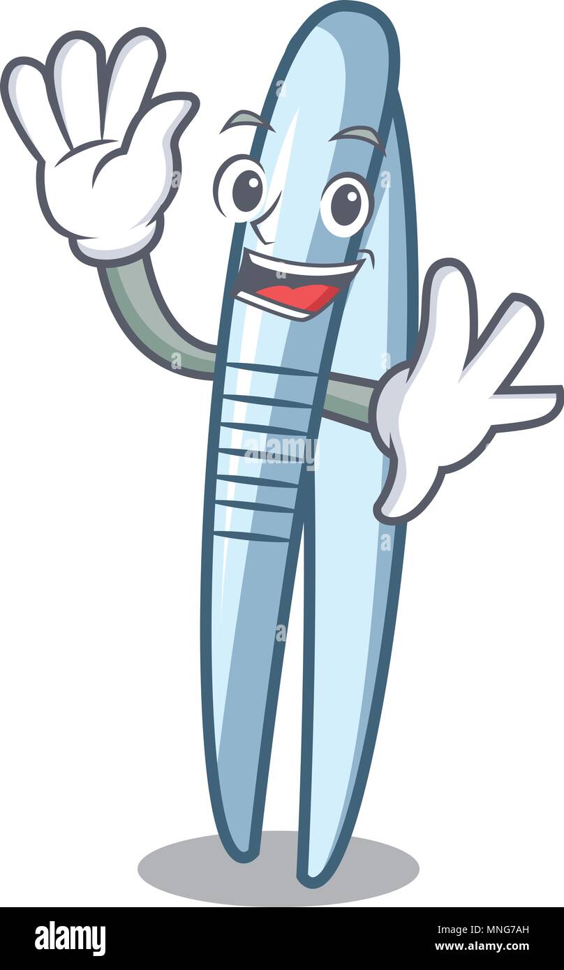 Waving tweezers character cartoon style Stock Vector Image & Art - Alamy