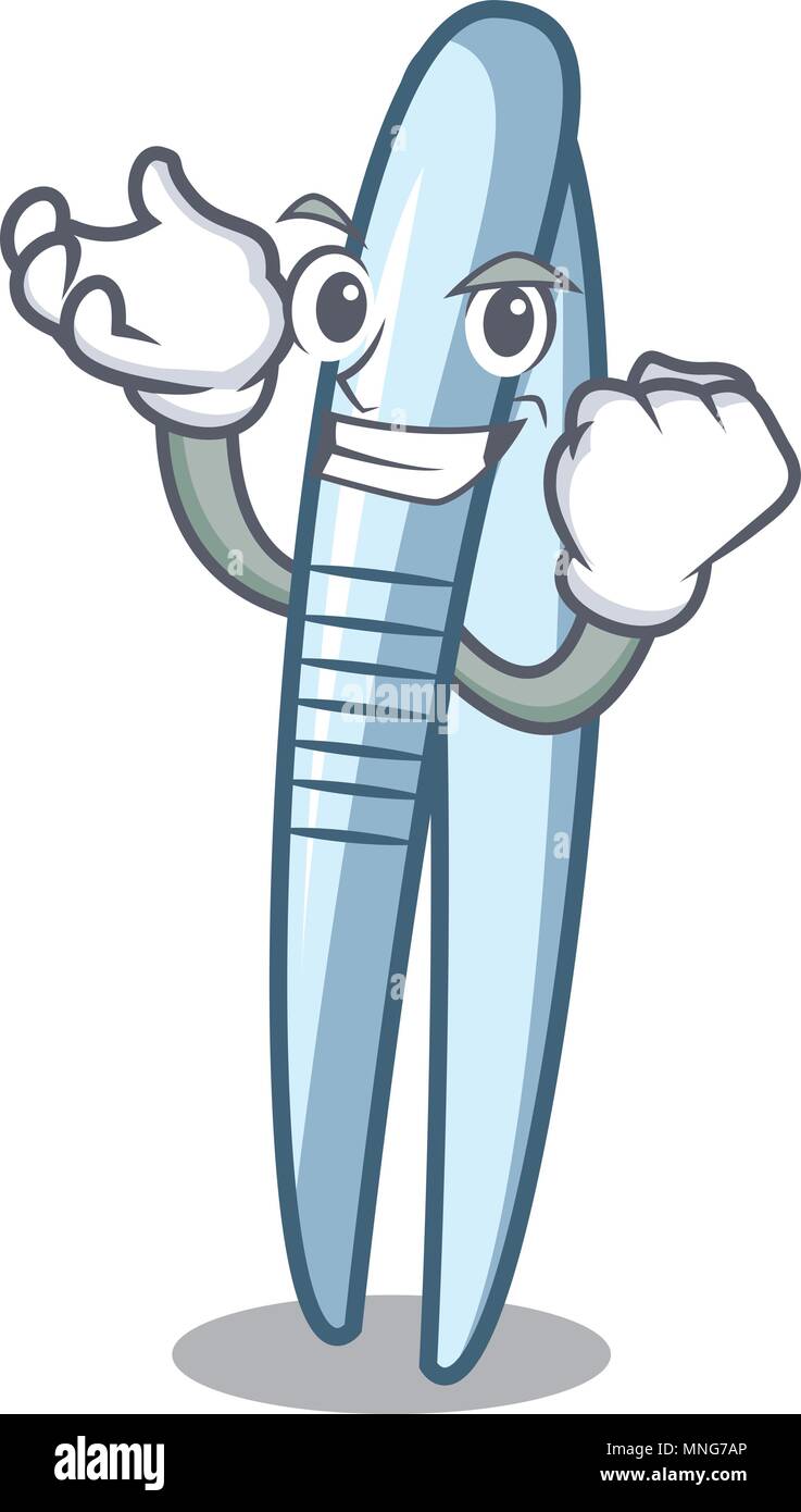 Successful tweezers character cartoon style Stock Vector Image & Art ...