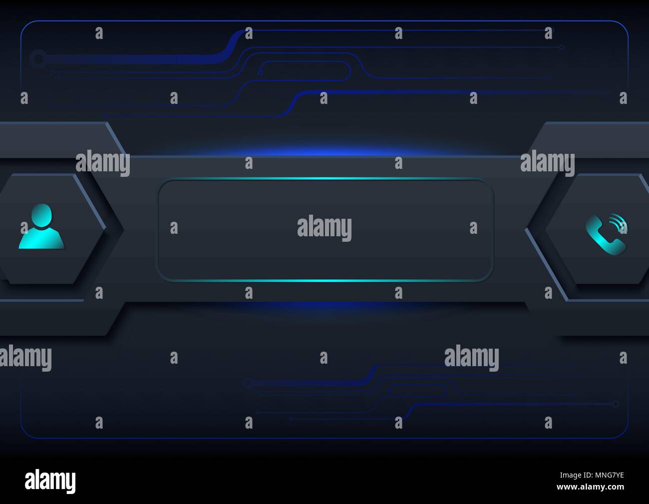 Visiting Card in Hi-Tech Graphic Style Stock Vector Image & Art - Alamy