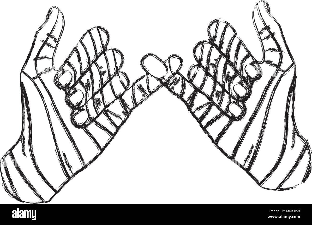 grunge fashion hand with pinky promise sign Stock Vector Image & Art ...