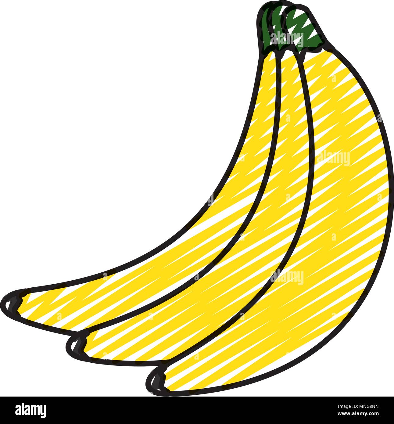 Bananas doodle Stock Vector Images - Alamy