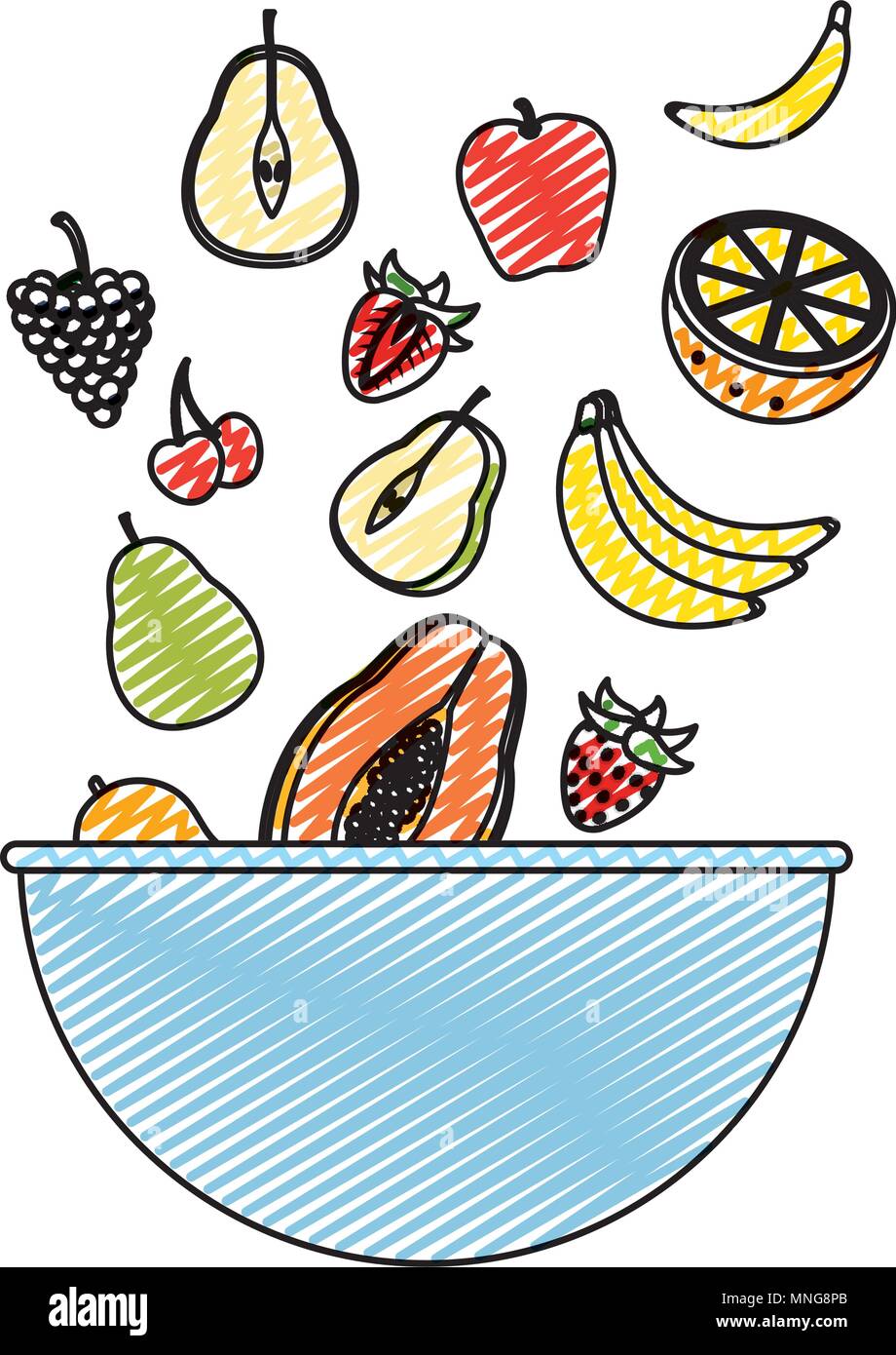 Falling fruits Stock Vector Images - Alamy