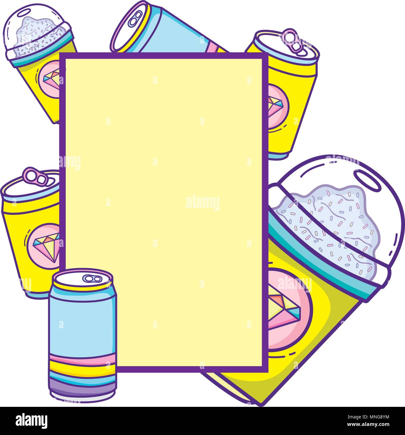 Ice cold beverages fresh Stock Vector Images - Alamy
