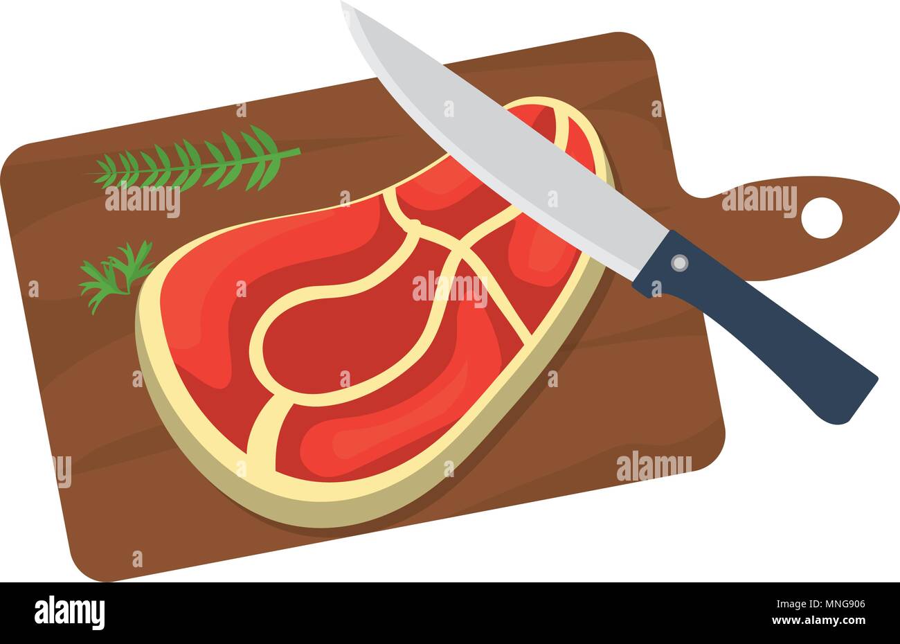 With fillet knife Stock Vector Images - Alamy