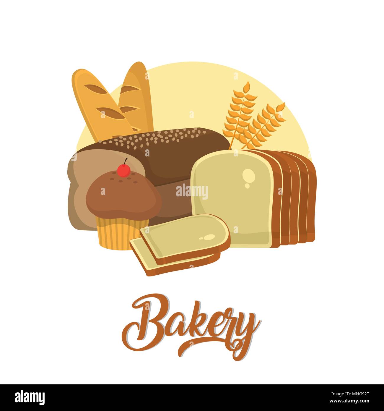 Bakery food concept Stock Vector Image & Art - Alamy