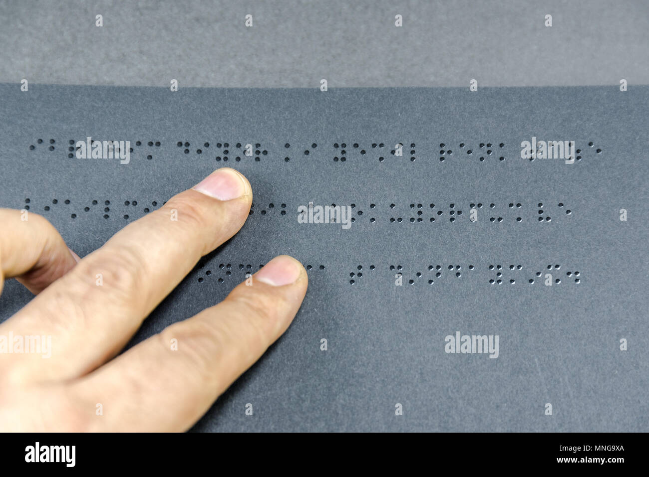 Blind people touch texture hi-res stock photography and images - Alamy