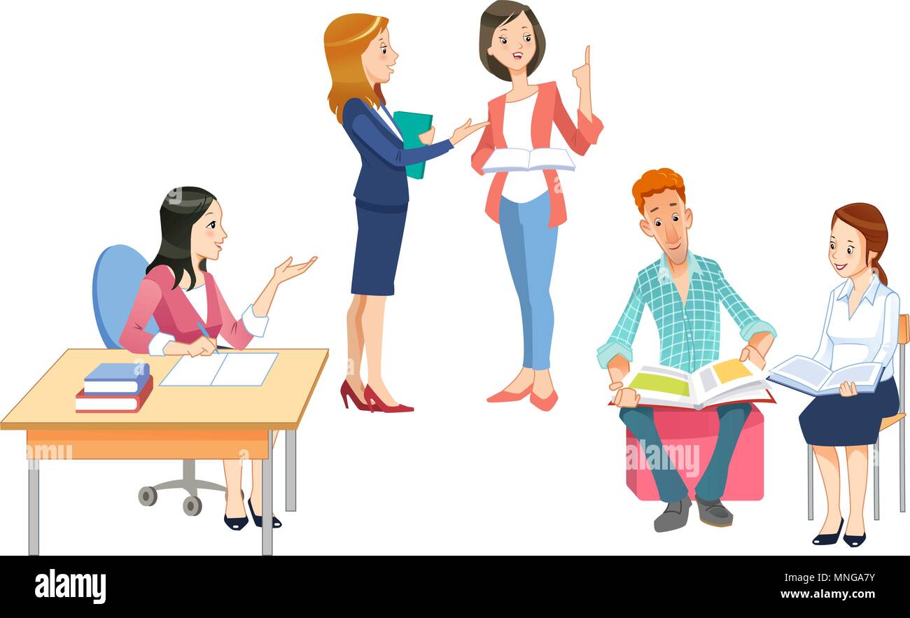 Cute teacher, vector illustration. Teaching Stock Vector Image & Art ...