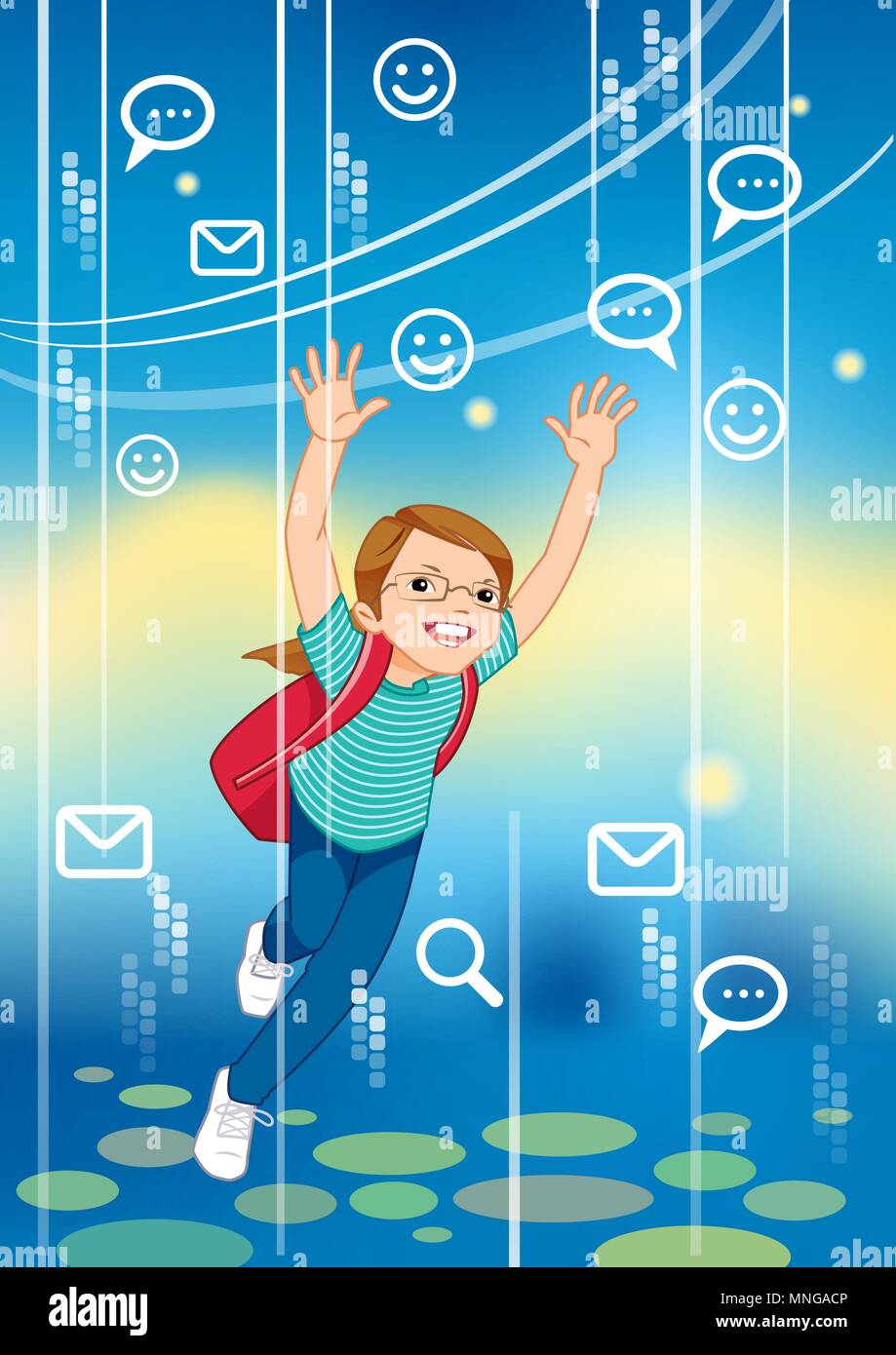 In the Internet world Stock Vector Image & Art - Alamy