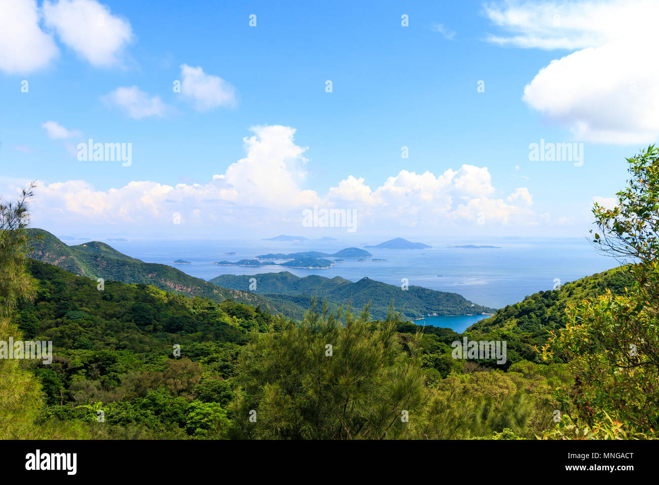 Hong Kong Landscape in Ngong Ping Stock Photo - Alamy