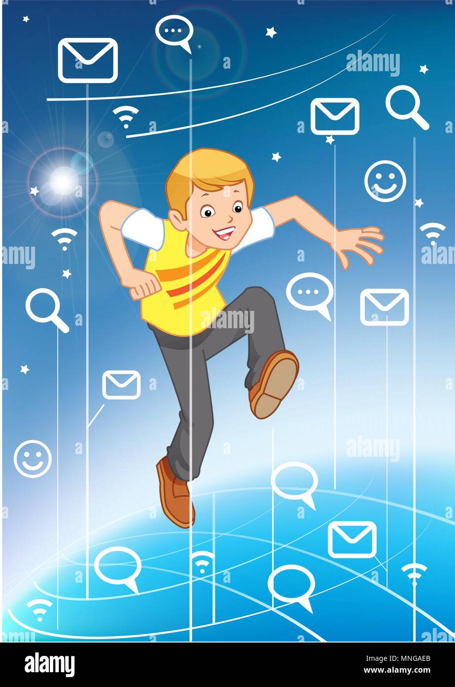 In the Internet world Stock Vector Image & Art - Alamy