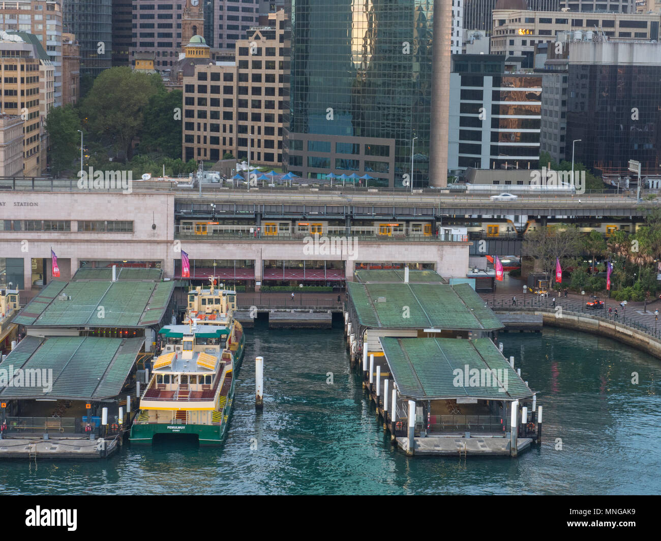 Sydney Ferry Terminal At Circuklar Quay Stock Photo - Alamy