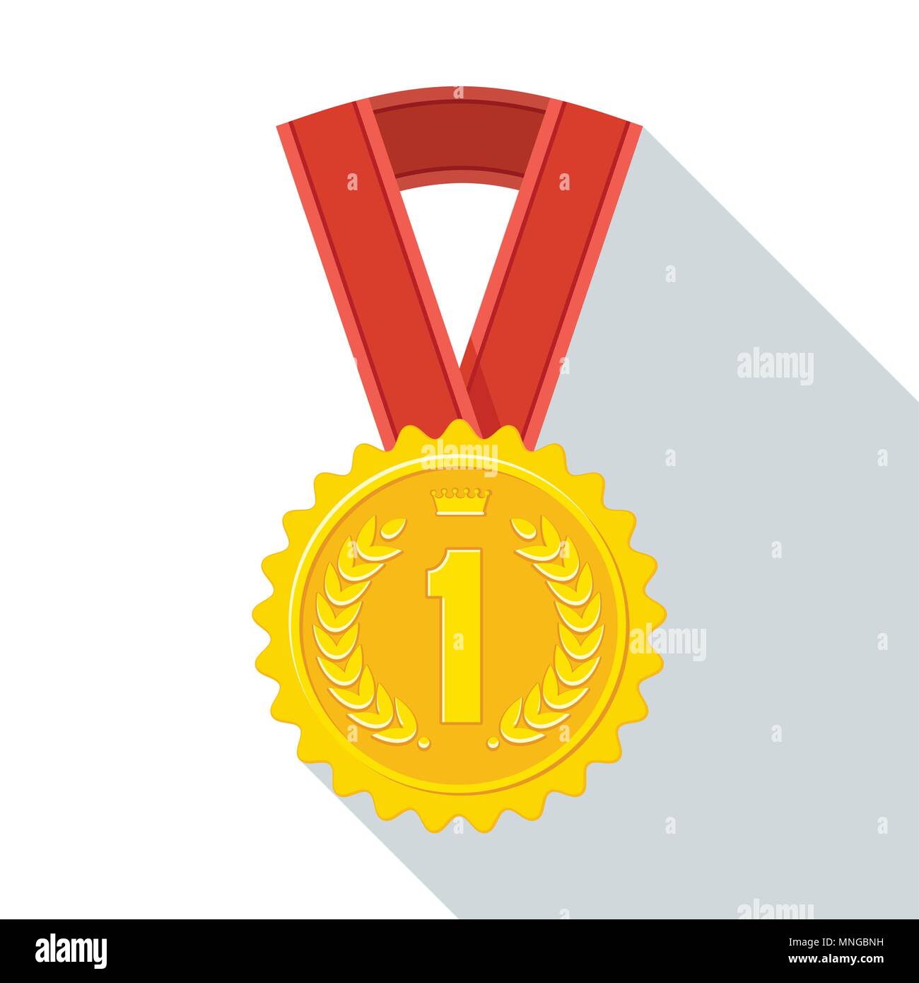 Medal first place icon cartoon hi-res stock photography and images - Alamy