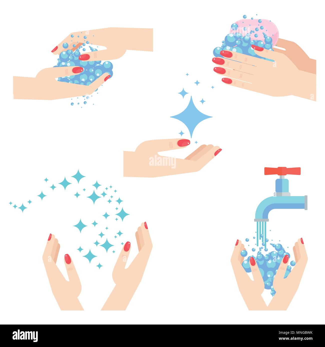 Woman facing water Stock Vector Images - Alamy