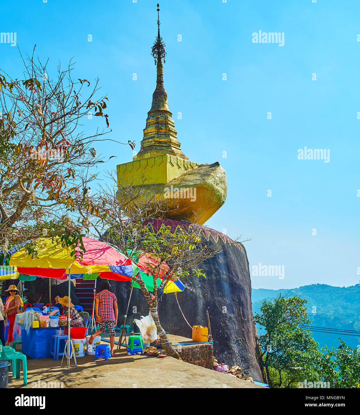 Myanmar mountain temples hi-res stock photography and images - Alamy